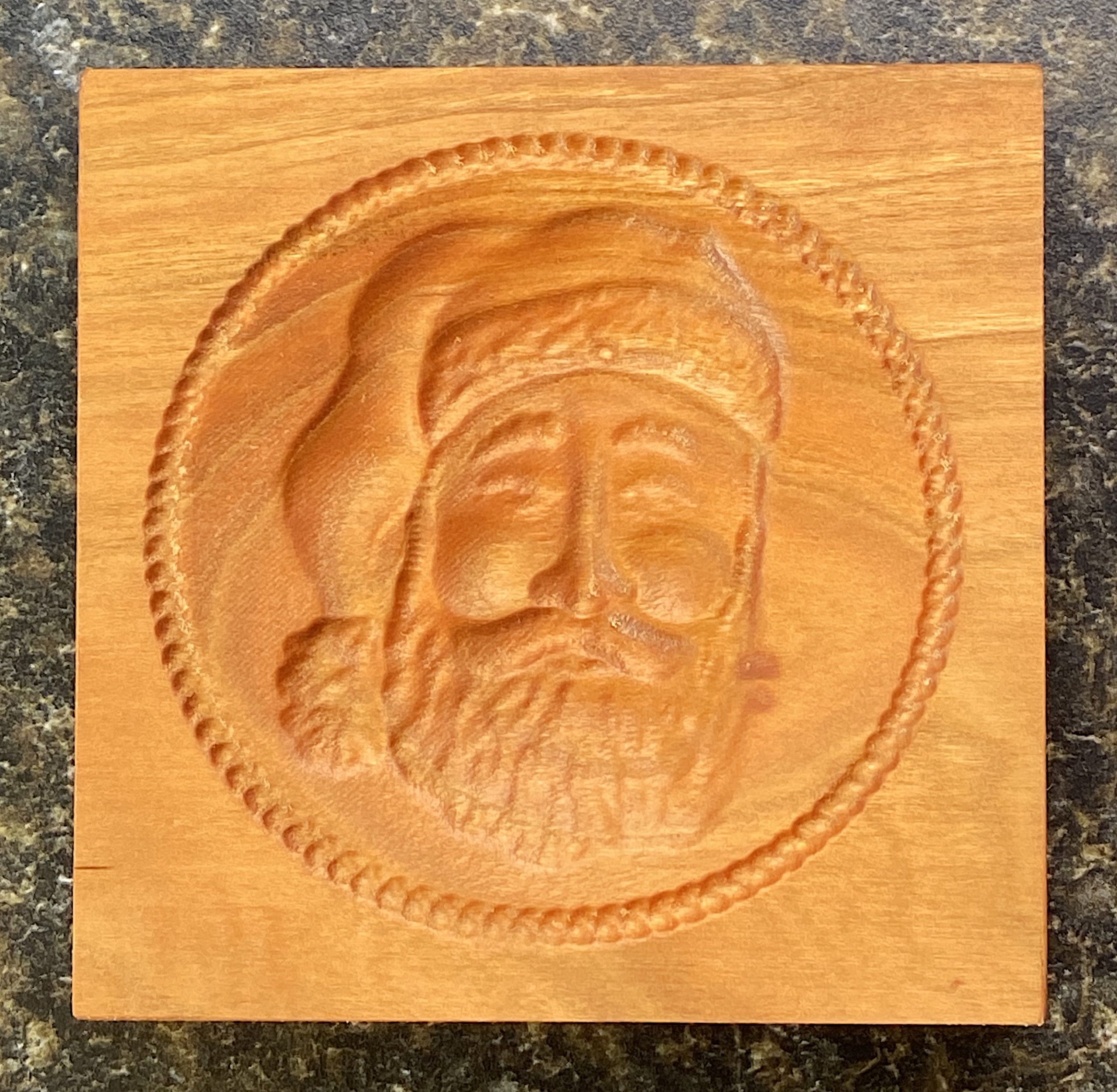 Santa Face Springerle Cookie Mold – S.R. White Carving & Son