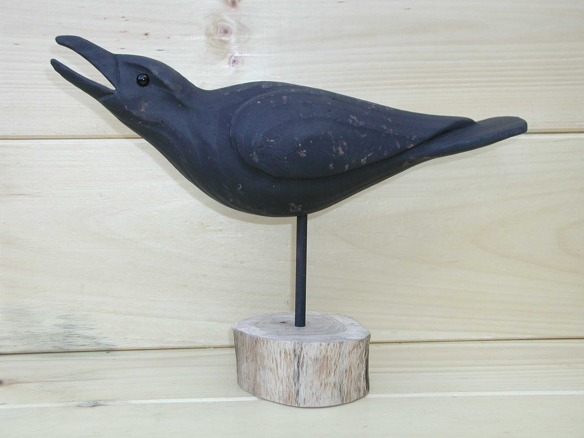 Cackling Crow – S.R. White Carving & Son